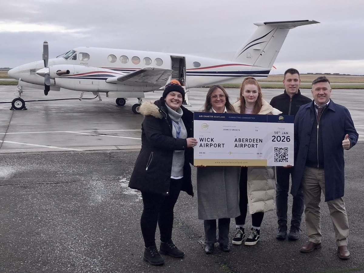 Wick-Aberdeen PSO Flight Takes Off with Air Charter Scotland - Air ...